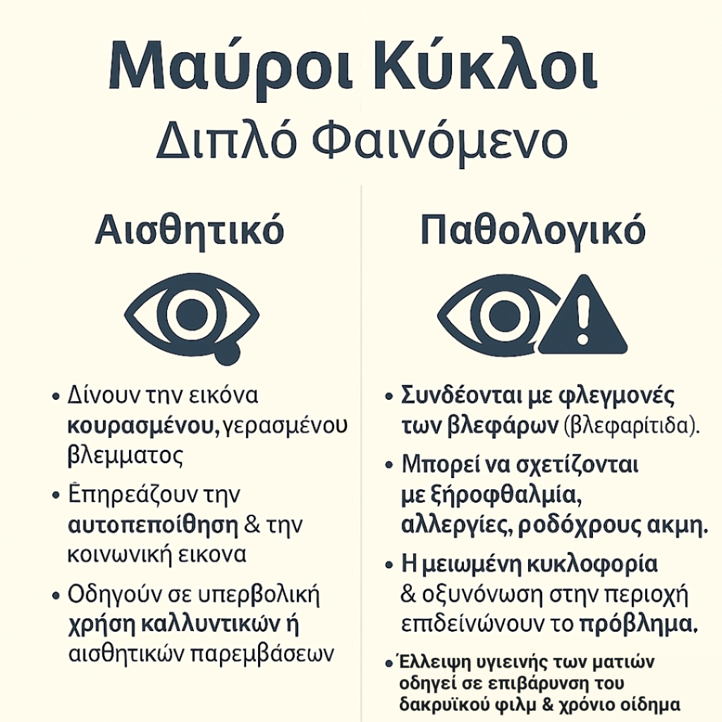 Μαύροι Κύκλοι & Ηλικία – Δερμοφθαλμολογία, Αιτίες & Λύσεις ...
