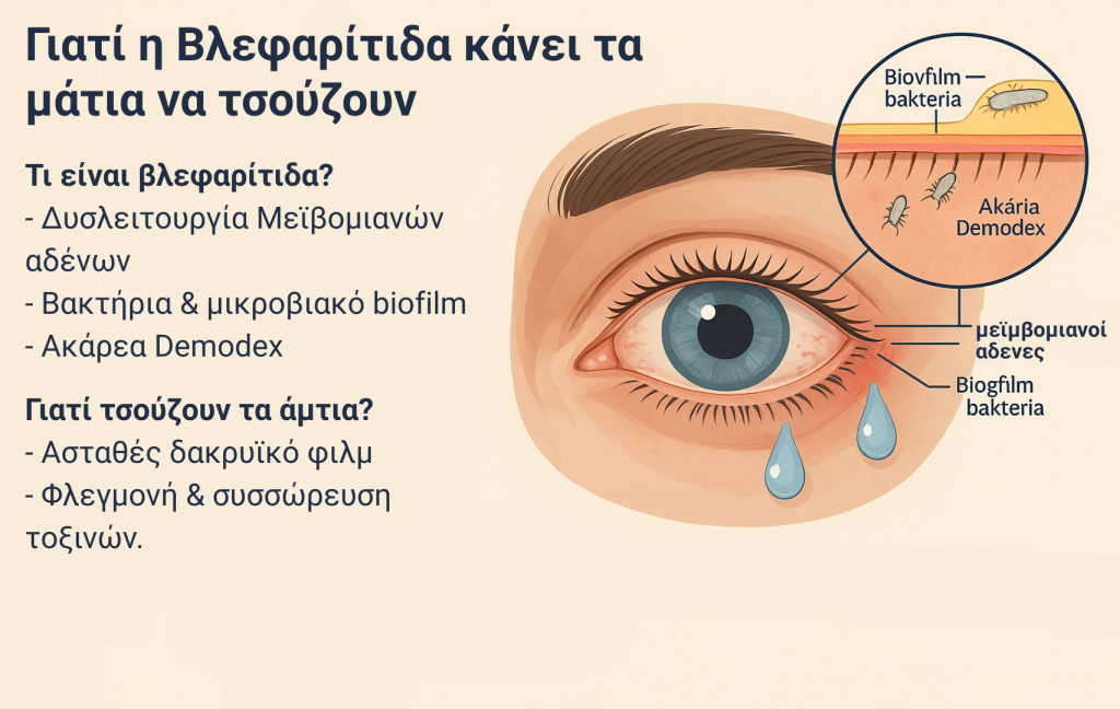 Γιατί η Βλεφαρίτιδα κάνει τα μάτια να τσούζουν - Ophthalmogen: Η ΛΥΣΗ ...