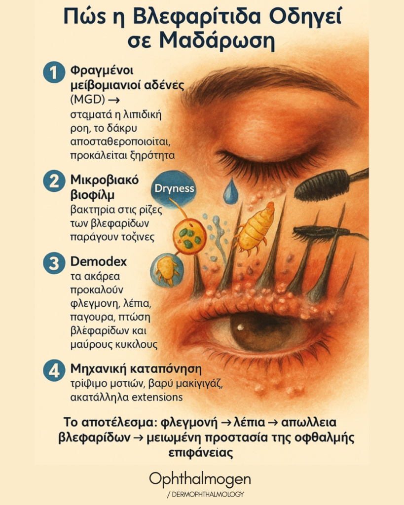 Βλεφαρίτιδα & Μαδάρωση Βλεφαρίδων | Η Σιωπηλή Απειλή για Υγεία ...